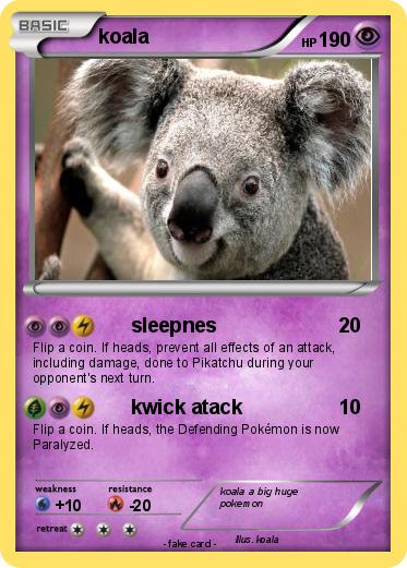 Pokémon koala 1744 1744 - sleepnes - My Pokemon Card