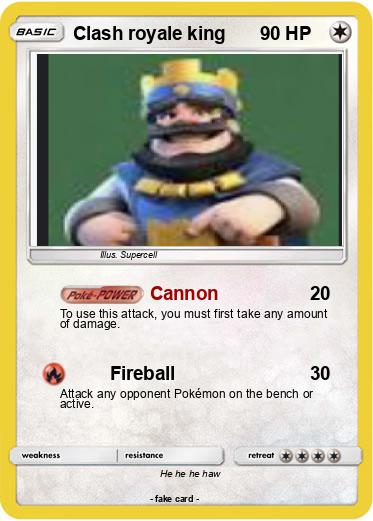 Pokémon Clash royale king 1 1 - Cannon - My Pokemon Card