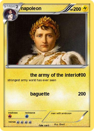 Pokémon napoleon 275 275 - the army of the interior - My Pokemon Card