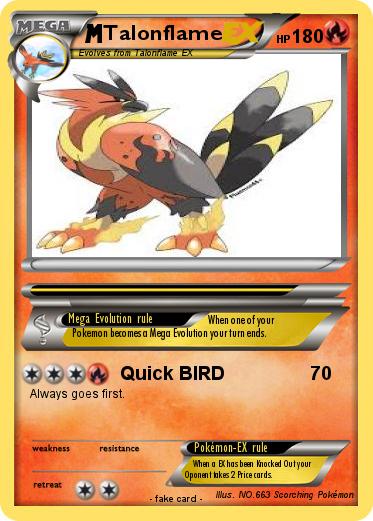 Pokémon Talonflame 171 171 - Quick BIRD - My Pokemon Card