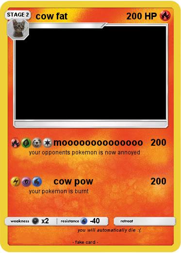 Pokémon cow fat - moooooooooooooo - My Pokemon Card