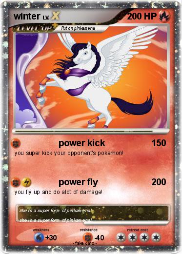 Pokémon winter 331 331 - power kick - My Pokemon Card