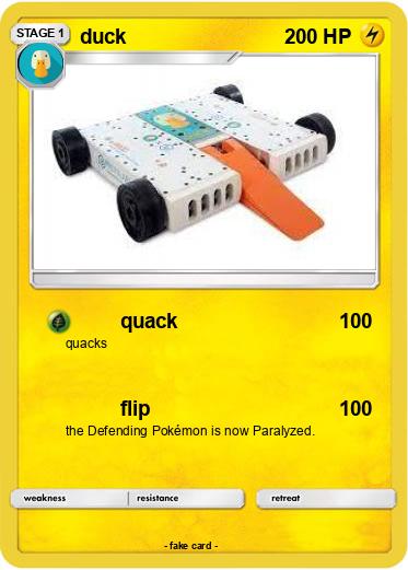 Pokémon duck 629 629 - quack - My Pokemon Card