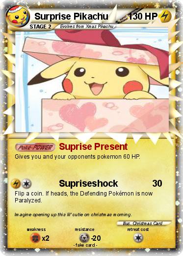 Pokémon Surprise Pikachu - Suprise Present - My Pokemon Card