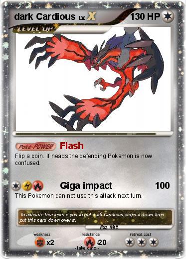 Pokémon dark Cardious - Flash - My Pokemon Card