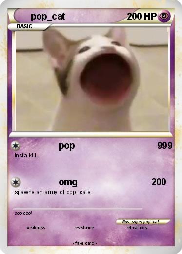 Pokémon pop cat 5 5 - pop 999 - My Pokemon Card