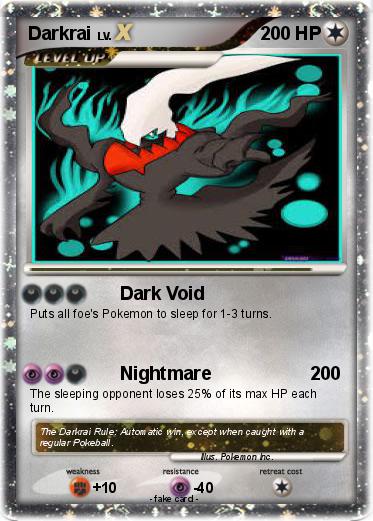 Pokémon Darkrai 4455 4455 - Dark Void - My Pokemon Card