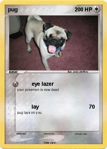 Pokémon pug 32 32 - eye lazer - My Pokemon Card