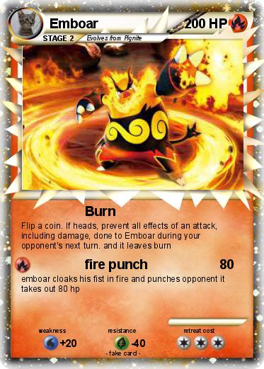Pokémon Emboar 1271 1271 - Burn - My Pokemon Card