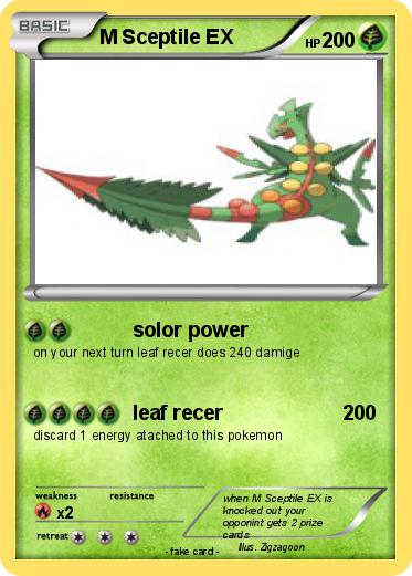 Pokémon M Sceptile EX 24 24 - solor power - My Pokemon Card