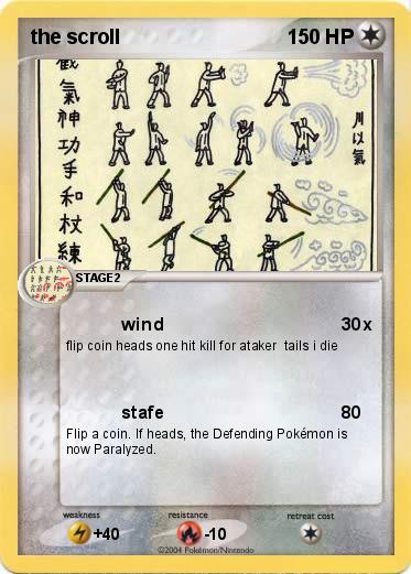 Pokémon the scroll - wind - My Pokemon Card