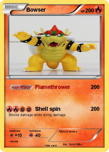 Pokémon Bowser 5142 5142 - Flamethrower - My Pokemon Card