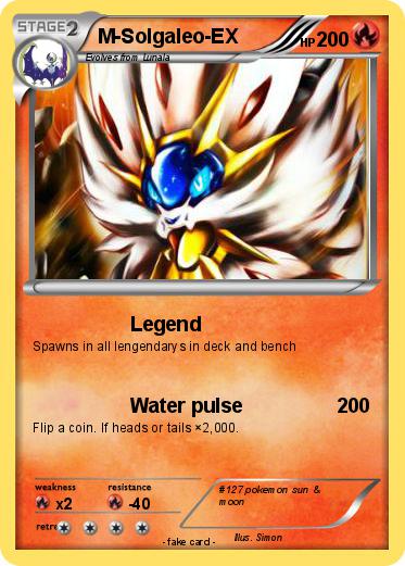 Pokémon M Solgaleo EX - Legend - My Pokemon Card