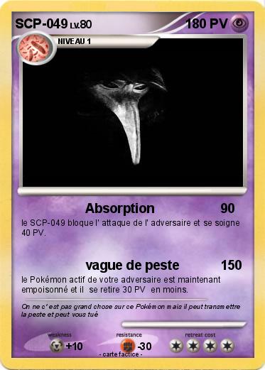 Pokémon SCP 049 71 71 - Absorption - Ma carte Pokémon