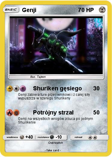 Pokémon Genji 155 155 - Shuriken gęsiego - Twoja własna karta pokemon