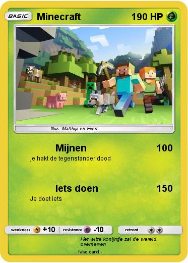 Pokémon Minecraft 2981 2981 - Mijnen - My Pokemon Card
