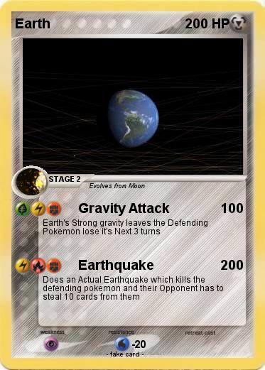 Pokémon Earth 654 654 - Gravity Attack - My Pokemon Card