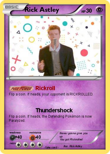 Pokémon Rick Astley 359 359 - Rickroll - My Pokemon Card