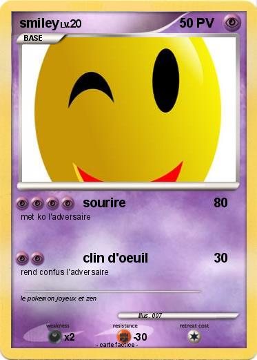 Pokémon smiley 317 317 - sourire - Ma carte Pokémon