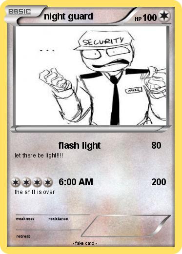Pokémon night guard - flash light - My Pokemon Card