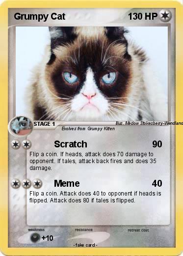 Pokémon Grumpy Cat 856 856 - Scratch - My Pokemon Card