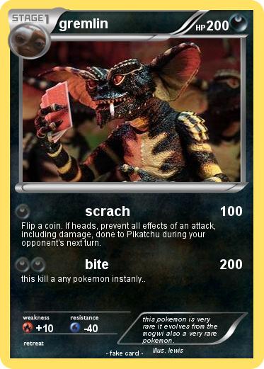 Pokémon gremlin 94 94 - scrach - My Pokemon Card
