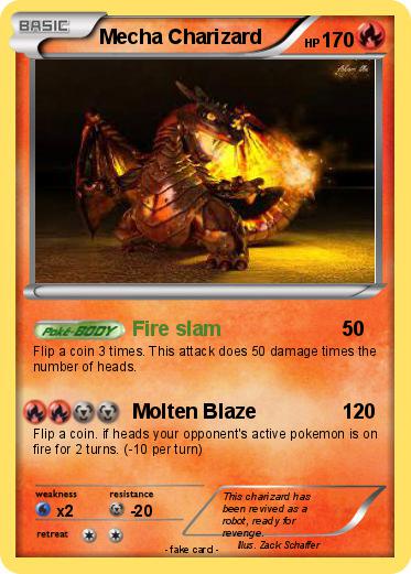 Pokémon Mecha Charizard 2 2 - Fire slam - My Pokemon Card