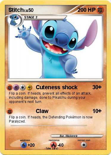 Pokémon Stitch 269 269 - Cuteness shock - My Pokemon Card