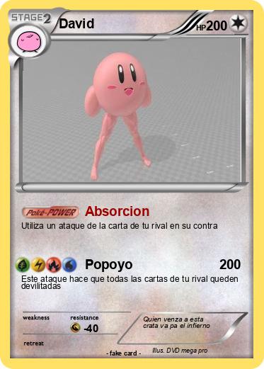 Pokémon David 2118 2118 - Absorcion - Mi carta pokémon