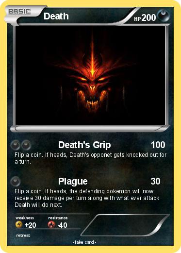 Pokémon Death 3583 3583 - Death's Grip - My Pokemon Card