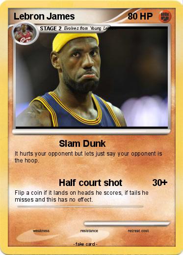 Pokémon Lebron James 487 487 - Slam Dunk - My Pokemon Card