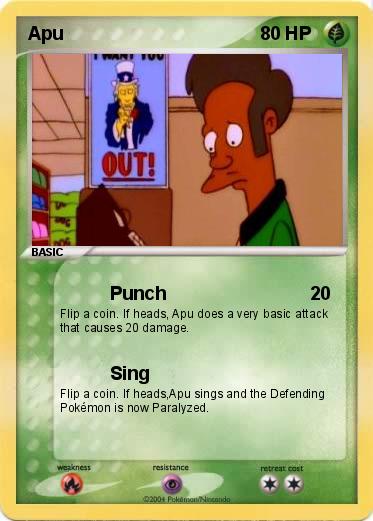 Pokémon Apu 5 5 - Punch - My Pokemon Card
