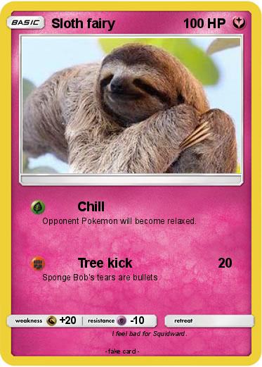 Pokémon Sloth fairy - Chill - My Pokemon Card