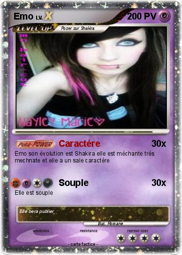 Pokémon Emo 173 173 - Caractére - Ma carte Pokémon