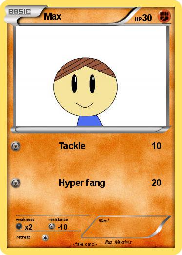 Pokémon Max 1501 1501 - Tackle - My Pokemon Card