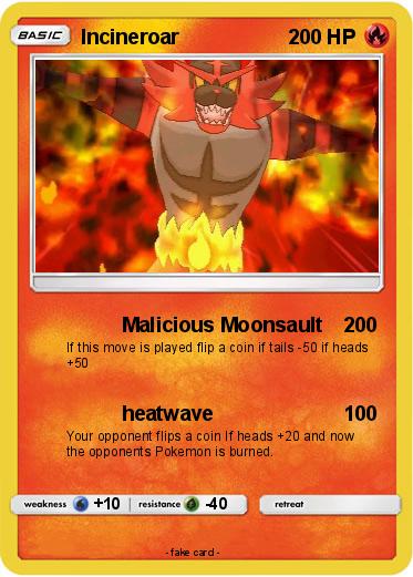 Pokémon Incineroar 174 174 - Malicious Moonsault - My Pokemon Card
