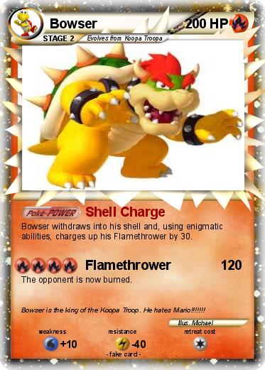 Pokémon Bowser 3656 3656 - Shell Charge - My Pokemon Card