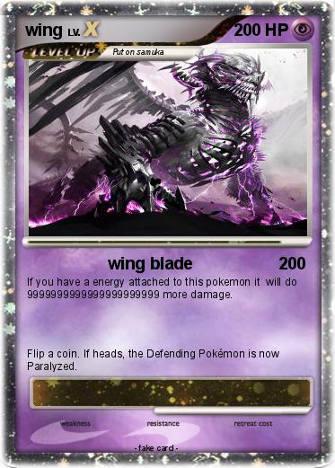 Pokémon wing 162 162 - wing blade - My Pokemon Card