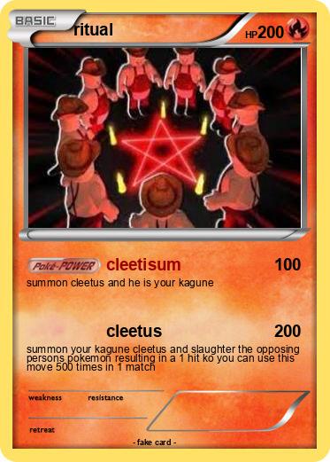 Pokémon ritual 3 3 - cleetisum - My Pokemon Card