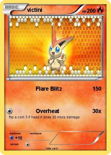 Pokémon victini 3457 3457 - Flare Blitz - My Pokemon Card