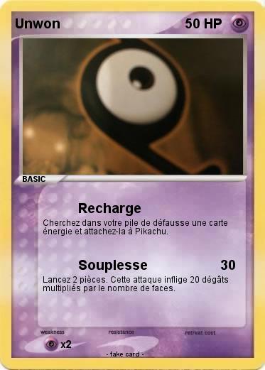 Pokémon Unown 351 351 - Recharge - My Pokemon Card