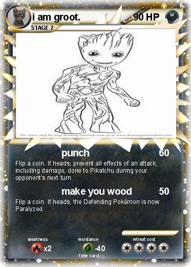 Pokémon i am groot 9 9 - punch - My Pokemon Card