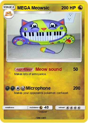 Pokémon MEGA Meowsic - Meow sound - My Pokemon Card