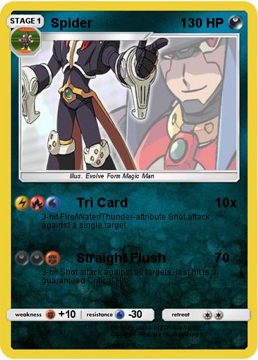 Pokémon Spider 2487 2487 - Tri Card - My Pokemon Card