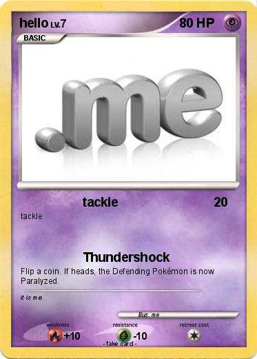 Pokémon hello 683 683 - tackle - My Pokemon Card