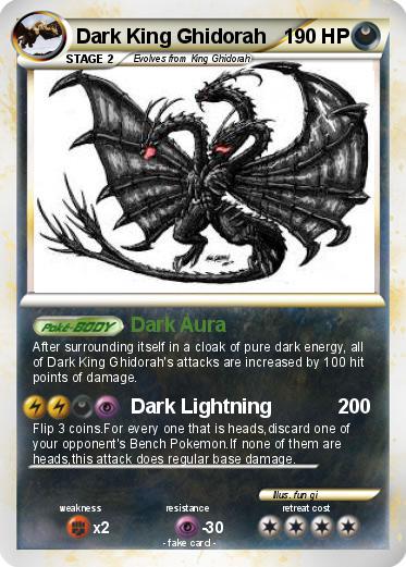 Pokémon Dark King Ghidorah - Dark Aura - My Pokemon Card