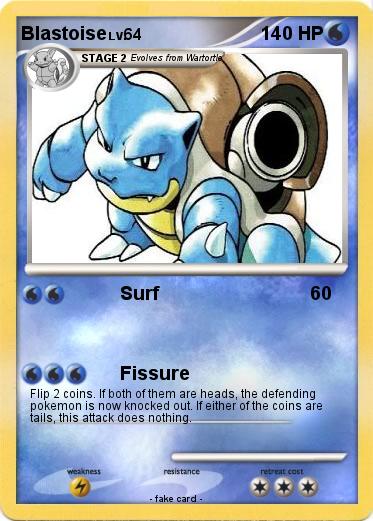 Pokémon Blastoise 2002 2002 - Surf - My Pokemon Card