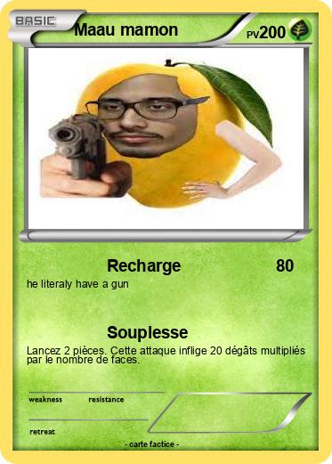 Pokémon Maau mamon - Recharge - Ma carte Pokémon