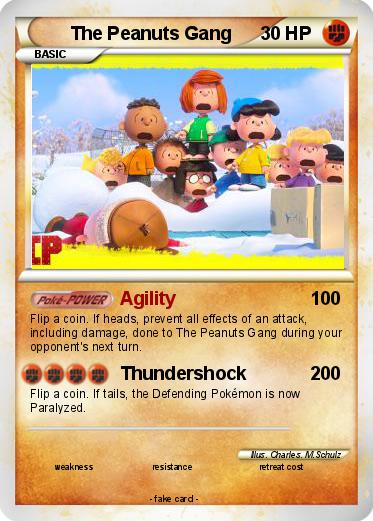 Pokémon The Peanuts Gang 1 1 - Agility - My Pokemon Card