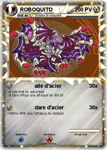 Pokémon ROBOQUITO - aile d'acier - Ma carte Pokémon